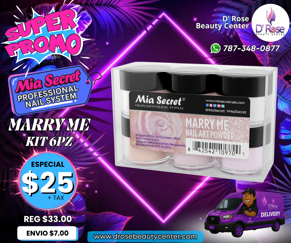 💍 Mia Secret Marry Me™ Kit 6PZ Colección Acrílica Bridal – PL400-MM-M ...